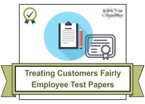 TCF Employee Test Papers | Treating Customers Fairly Test Paper