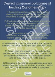 Treating Customers Fairly Office Poster | TCF Wall Poster