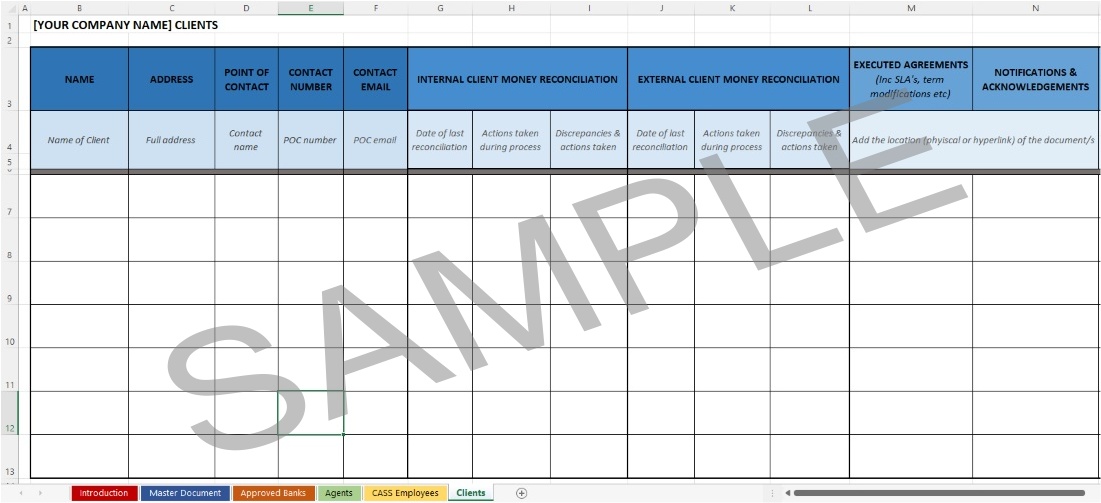 CASS Policy Templates & Resolution Pack