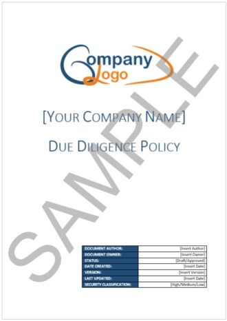 Due Diligence Policy Toolkit | Know Your Compliance Limited